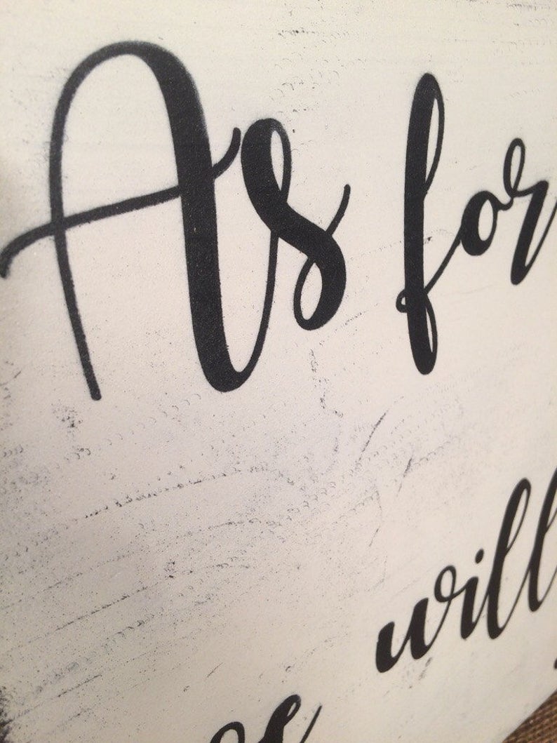 As for Me and My House Sign. 24x11 Christian Signs - Etsy