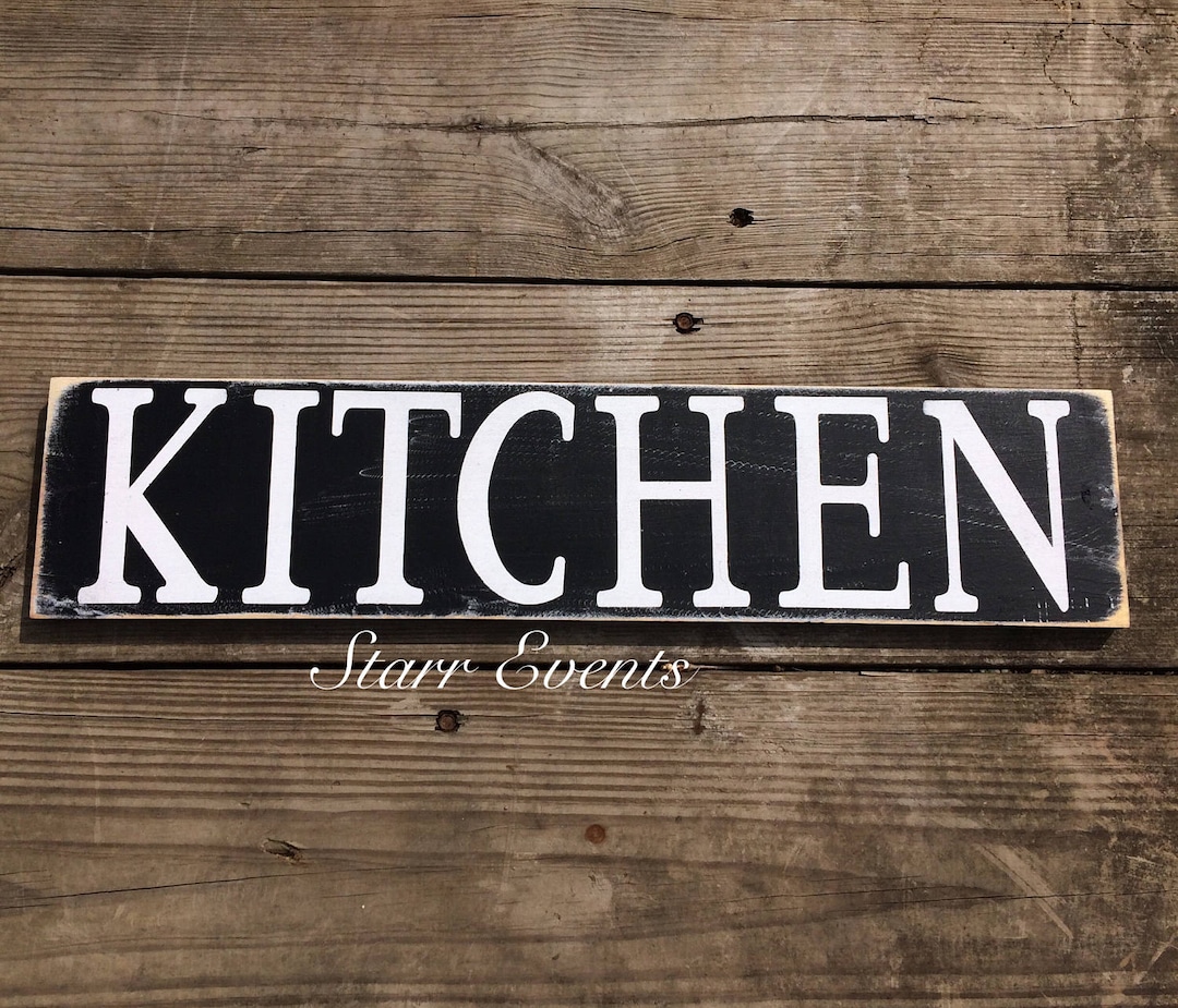 Rustic Kitchen Sign. Rustic Kitchen Decor. Choose Your Own Colors! Farm ...