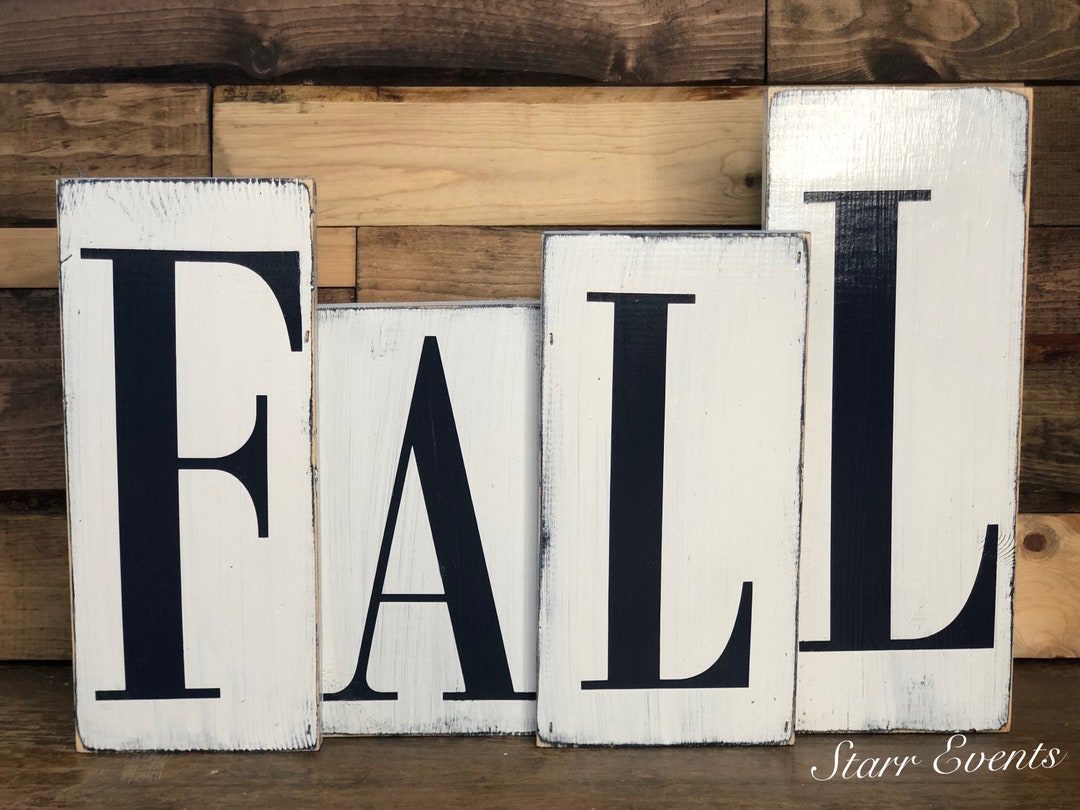 Rustic Fall Signs. Choose Your Own Colors. Fall Decorations. Rustic ...