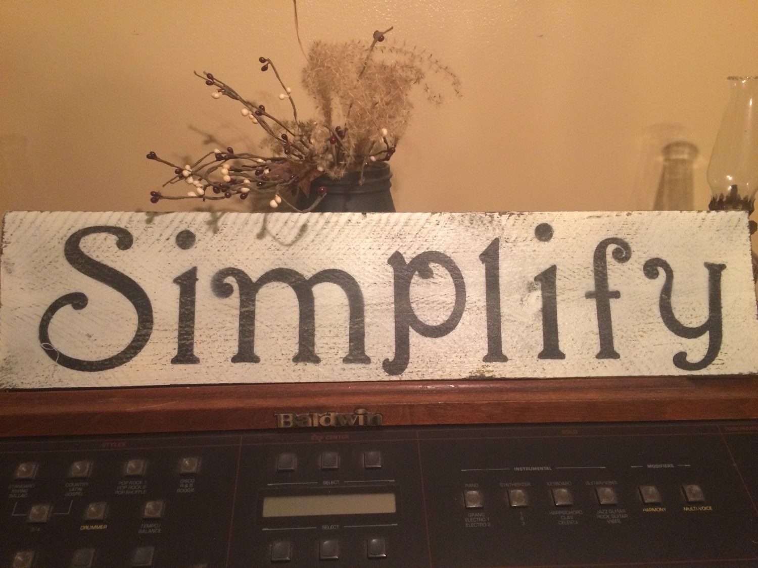 Simplify Sign. Primitive Signs. Wooden Signs. Rustic Signs. - Etsy