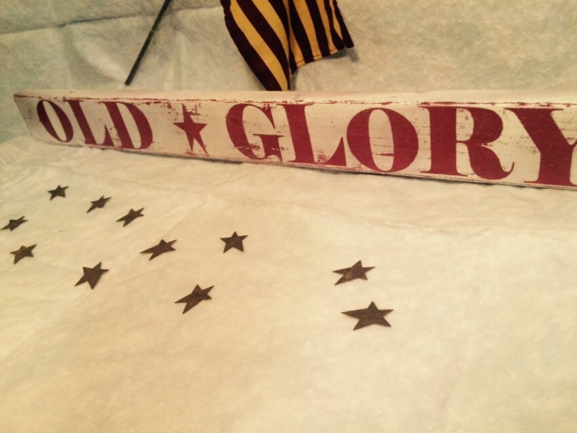 Old Glory Sign Rustic Signs for Fourth of July or Anytime - Etsy