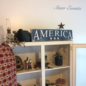 America Sign. July 4th Decorations Memorial Day Decor Americana Decor ...