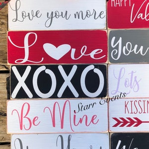 10" Rustic Valentines Day Signs Valentines Day Decorations Rustic ...