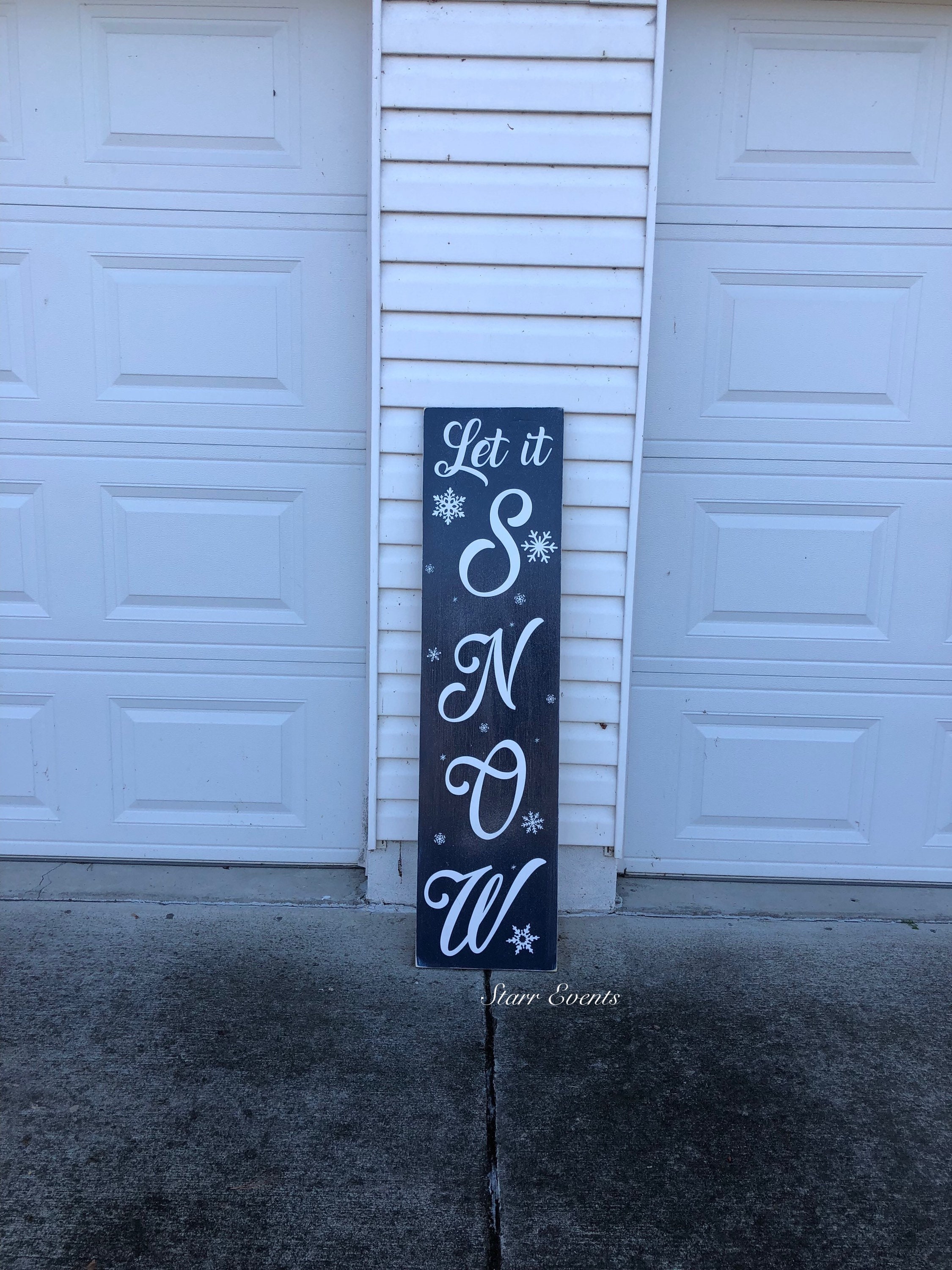 Let It Snow Porch Sign. 4'x12 Winter Decor. Winter - Etsy