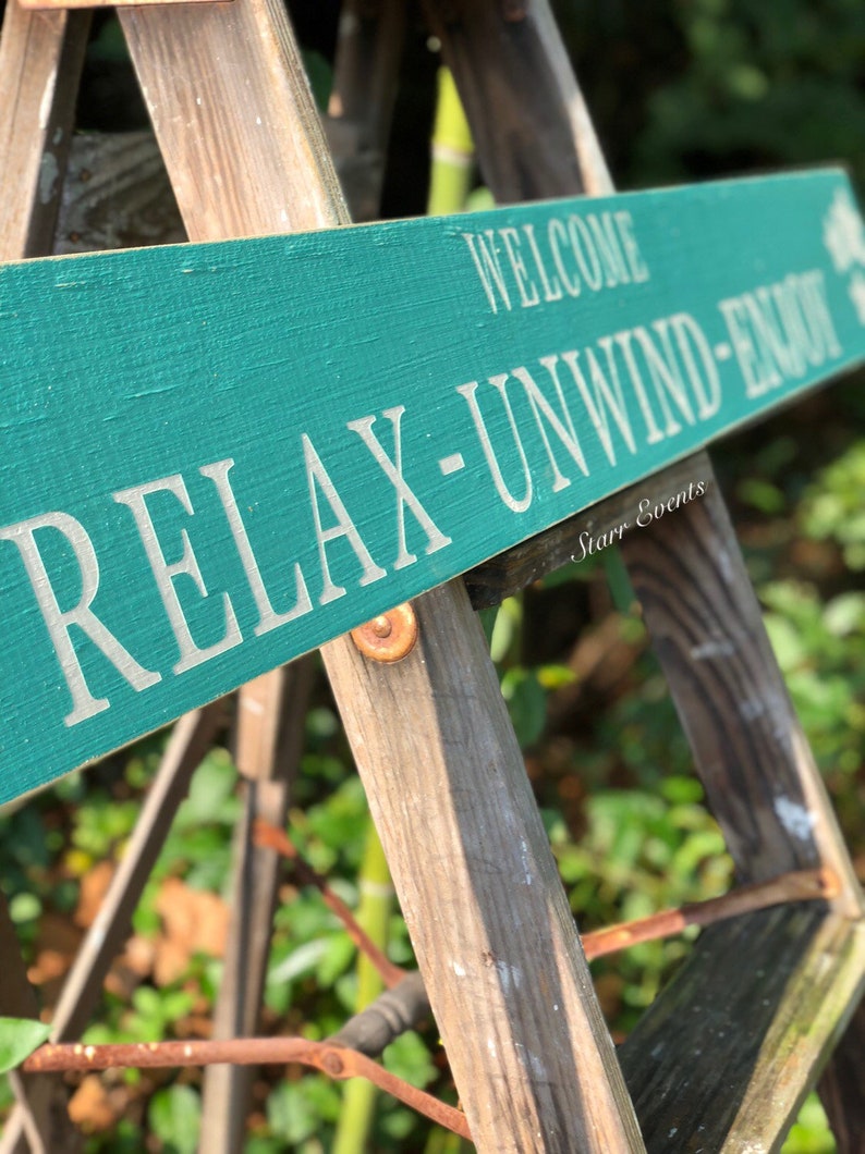 Beach Decor. Pool Signs. Nautical Pool Decor Relax Unwind | Etsy
