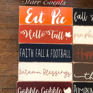 10" Fall Signs Rustic Fall Decoration Rustic Fall Decor Thanksgiving ...