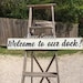 Boat Signs. Welcome to Our Dock Sign Boating Signs Rustic Boat Signs ...