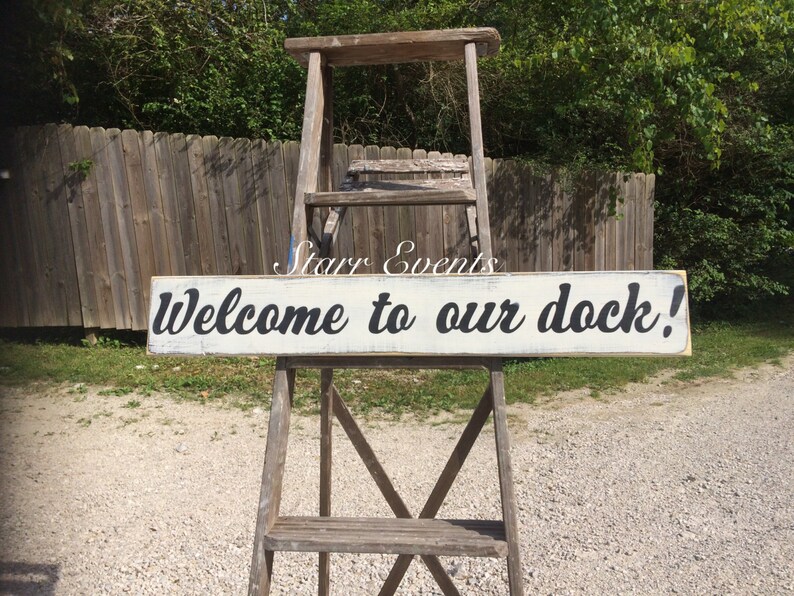 Boat Signs. Welcome to Our Dock Sign Boating Signs Rustic Boat Signs ...