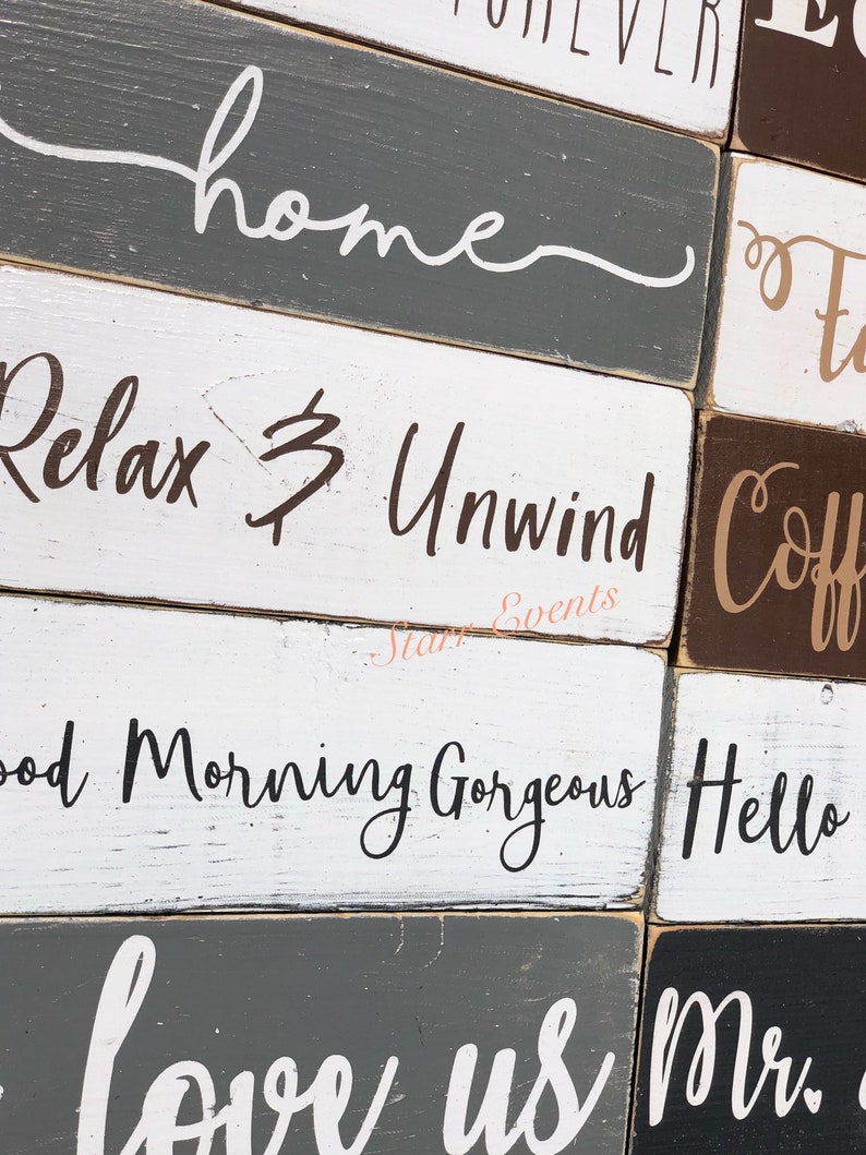 Small Farmhouse signs. 10 Bedroom signs. Farmhouse | Etsy