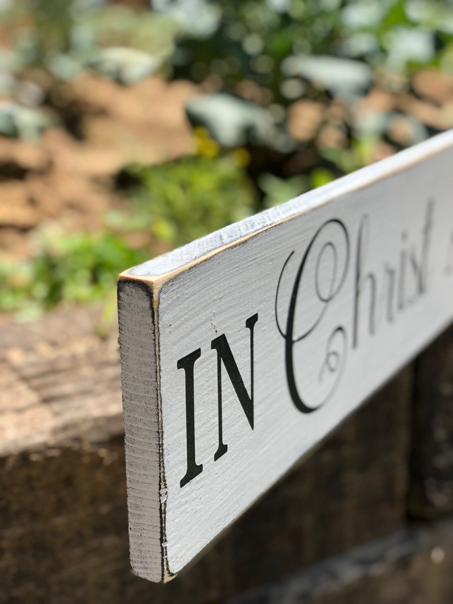 In Christ Alone Sign. 4' Rustic Signs in Christ Alone My | Etsy