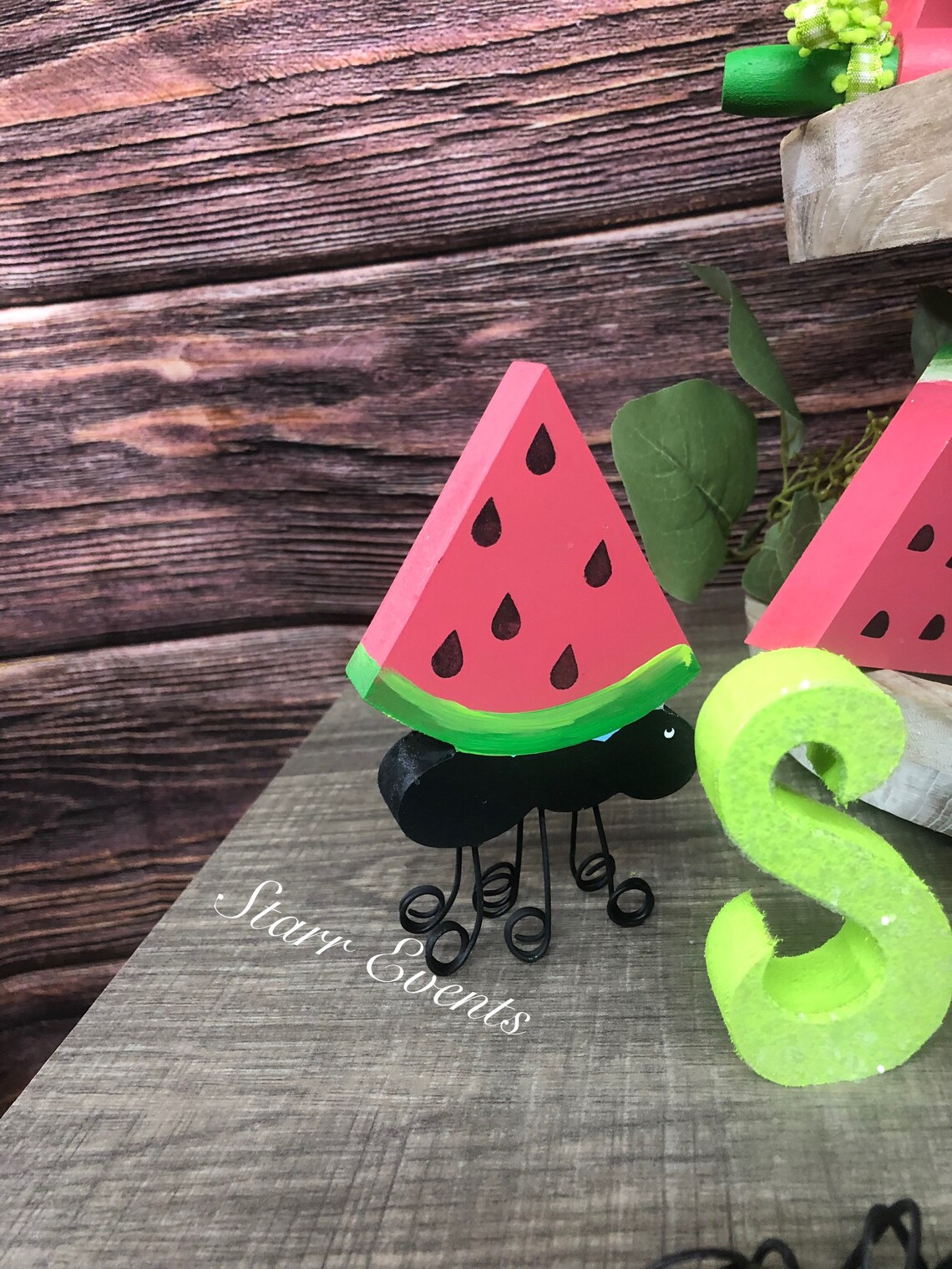 Watermelon tier tray decor. Watermelon cutouts. welcome | Etsy