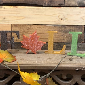 Fall Word Cut Outs. FALL Letters. Fall Shelf Decor. Fall Decor. Fall ...