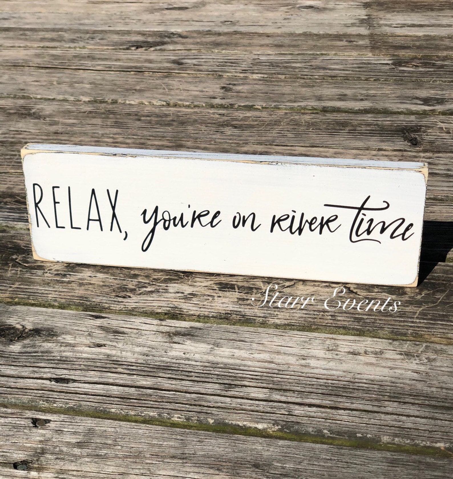 Relax Youre on River Time Sign. Rustic River Signs. Rustic - Etsy