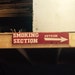 No Smoking Sign. Smoking Section Outside Rustic Smoking Sign. Man Cave ...
