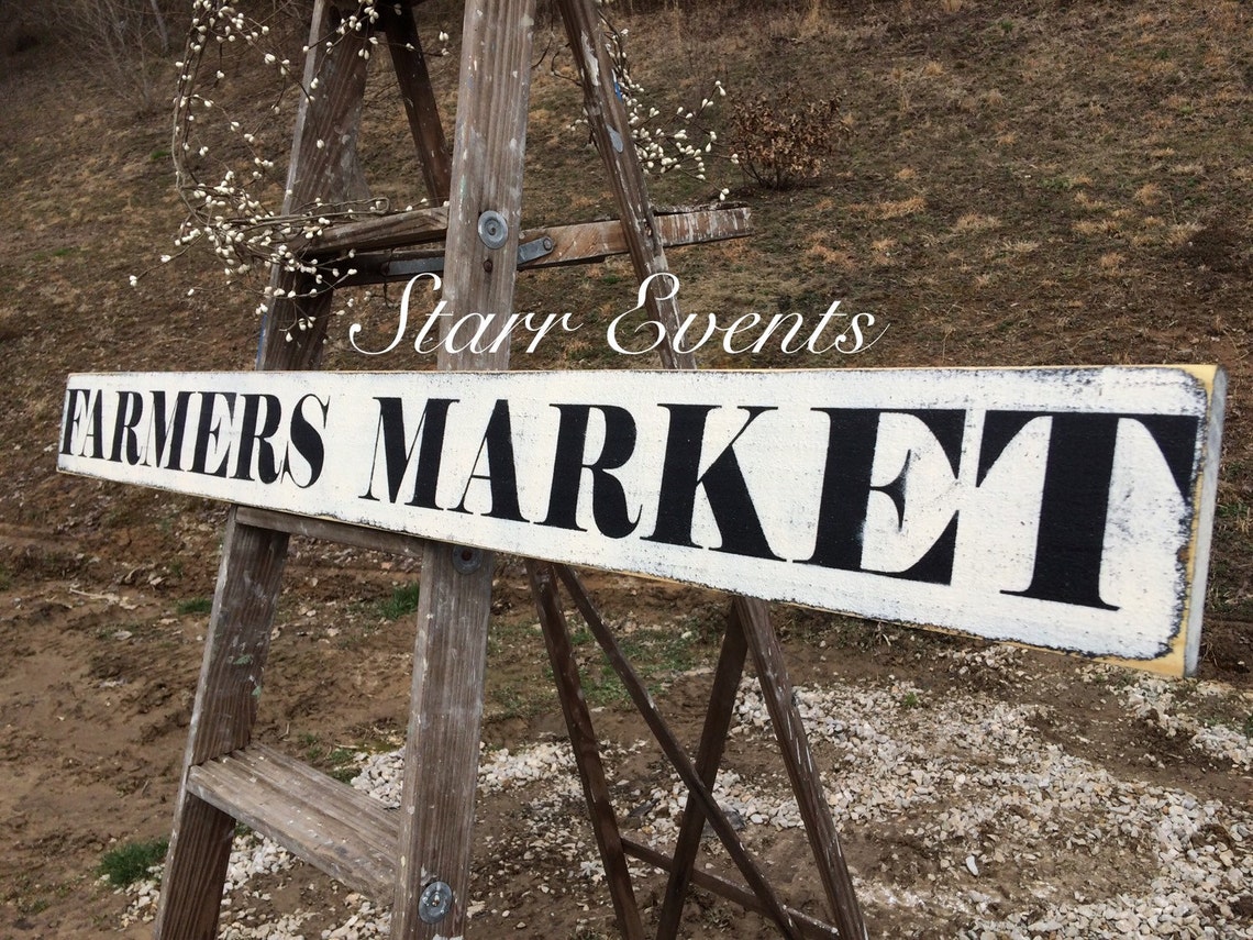 5 Foot Farmers Market Sign. Farmhouse Decor. Farmhouse Kitchen Decor ...