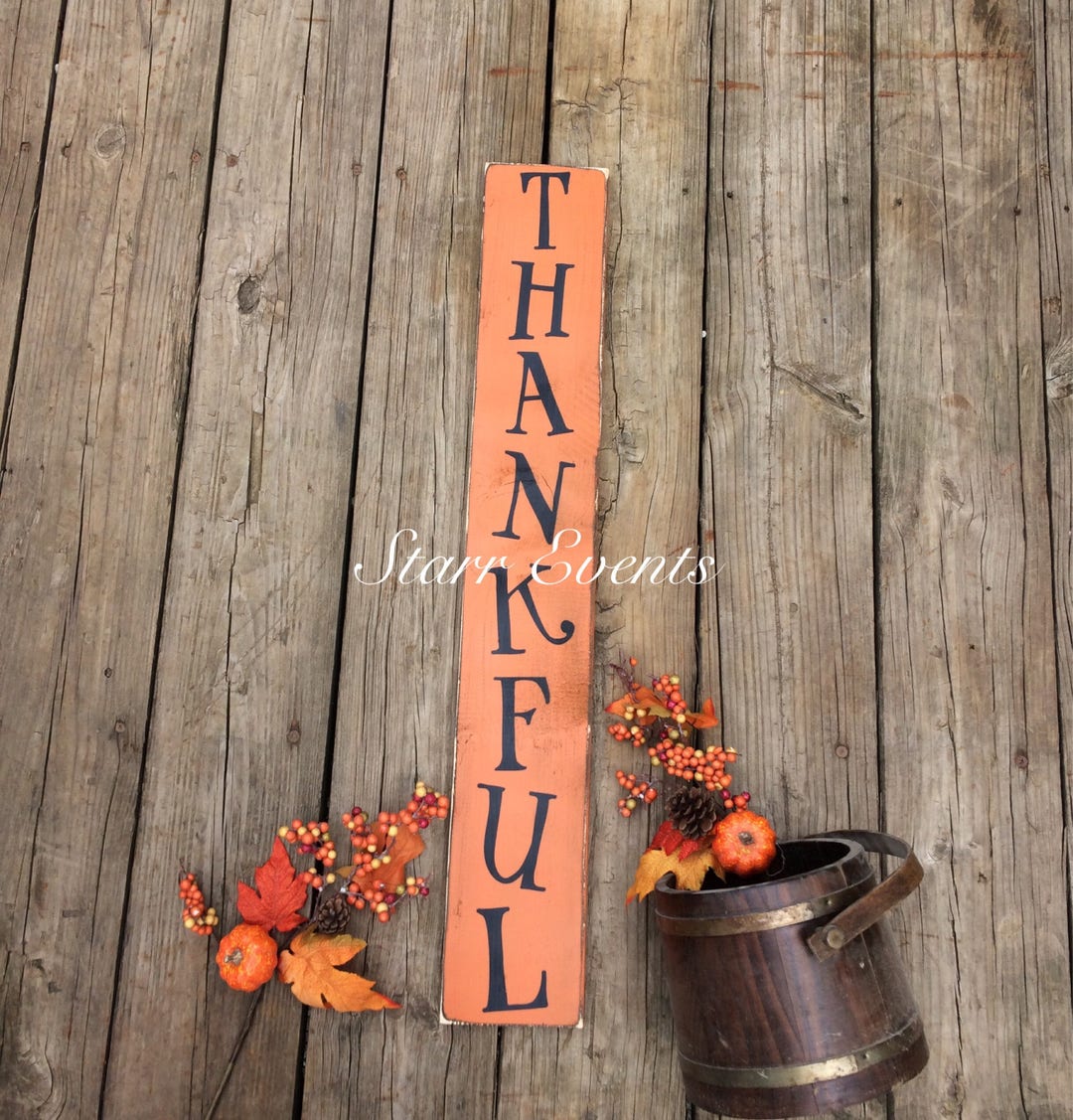 Thankful Signs. Fall Decor. Fall Signs. Thanksgiving Decor. Fall Porch ...