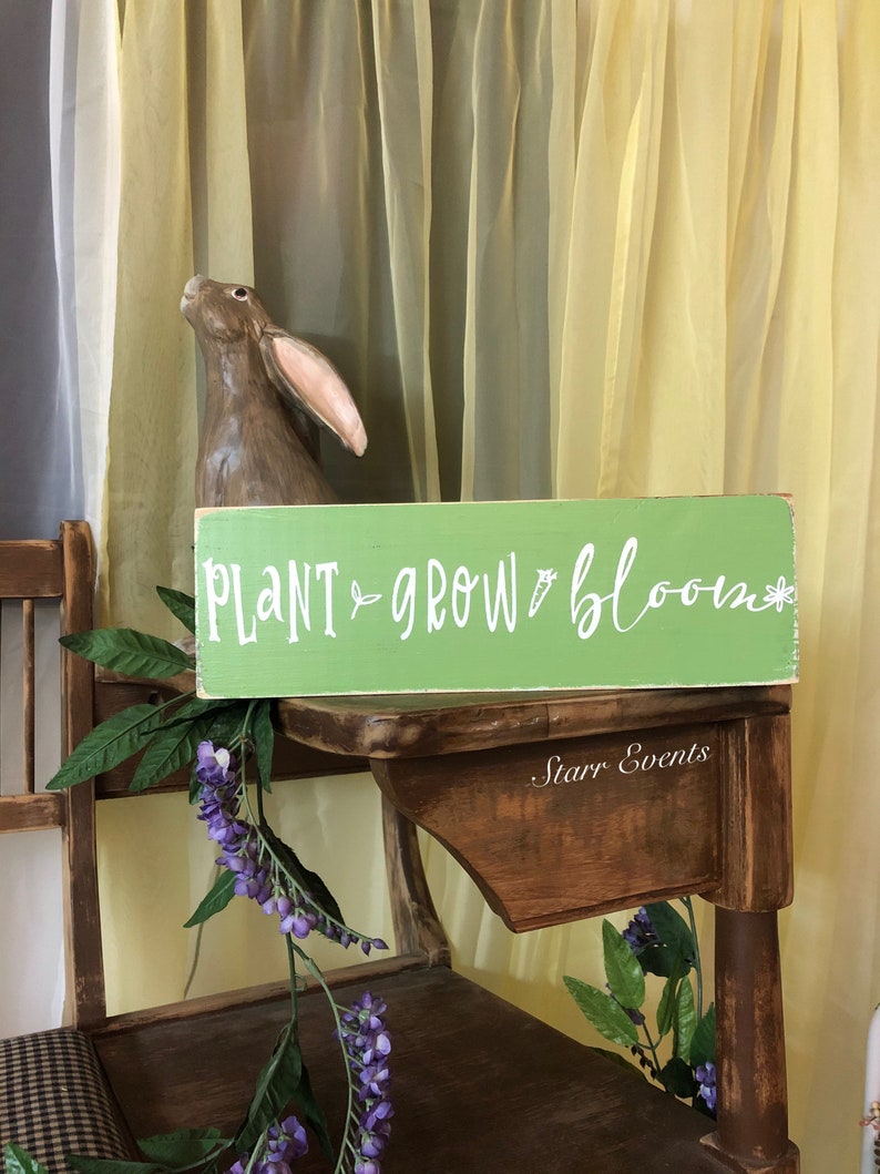 Small Spring Signs. Rustic Spring Decor. 12 Spring - Etsy