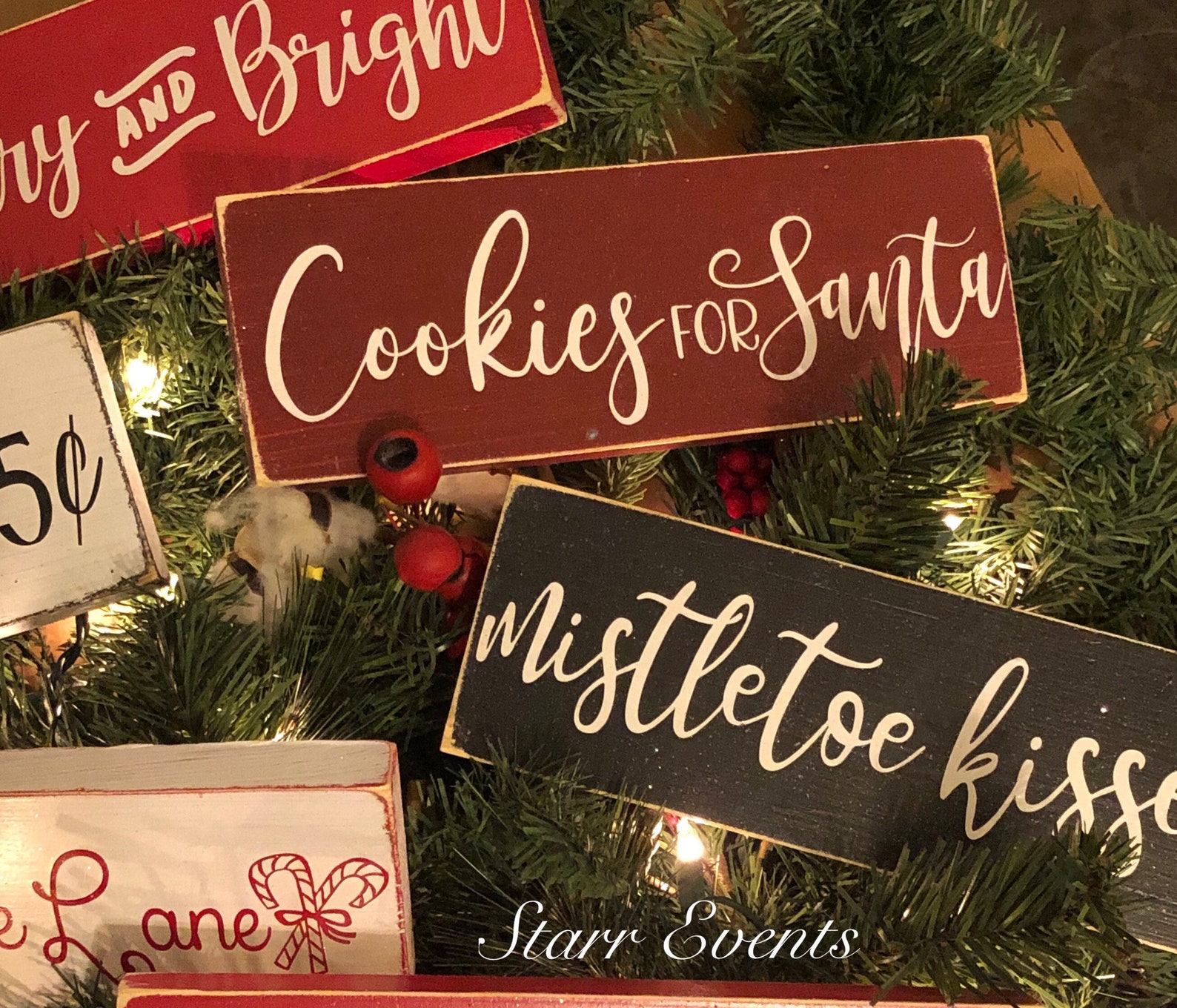 10" Rustic Christmas Signs Christmas Decorations Rustic Christmas Decor ...