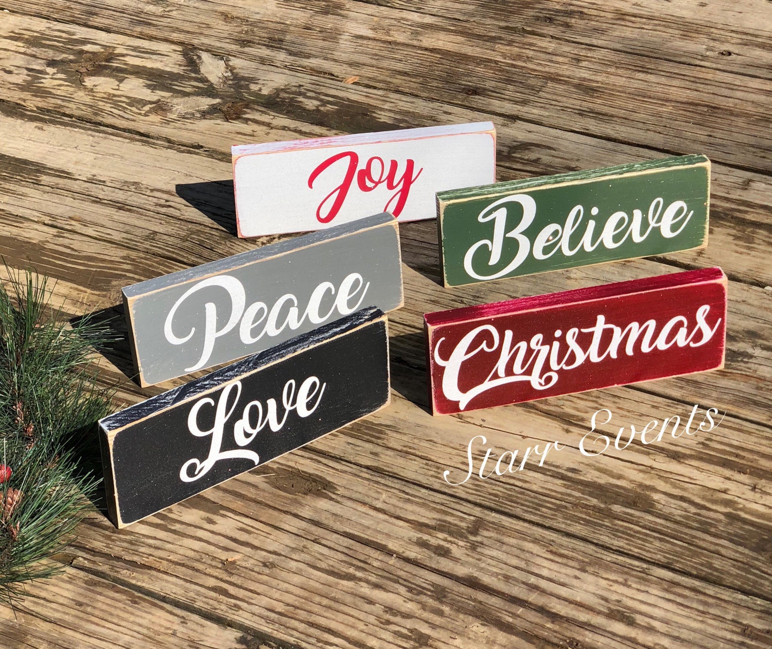 10 Rustic Christmas Signs Christmas Decorations Rustic | Etsy