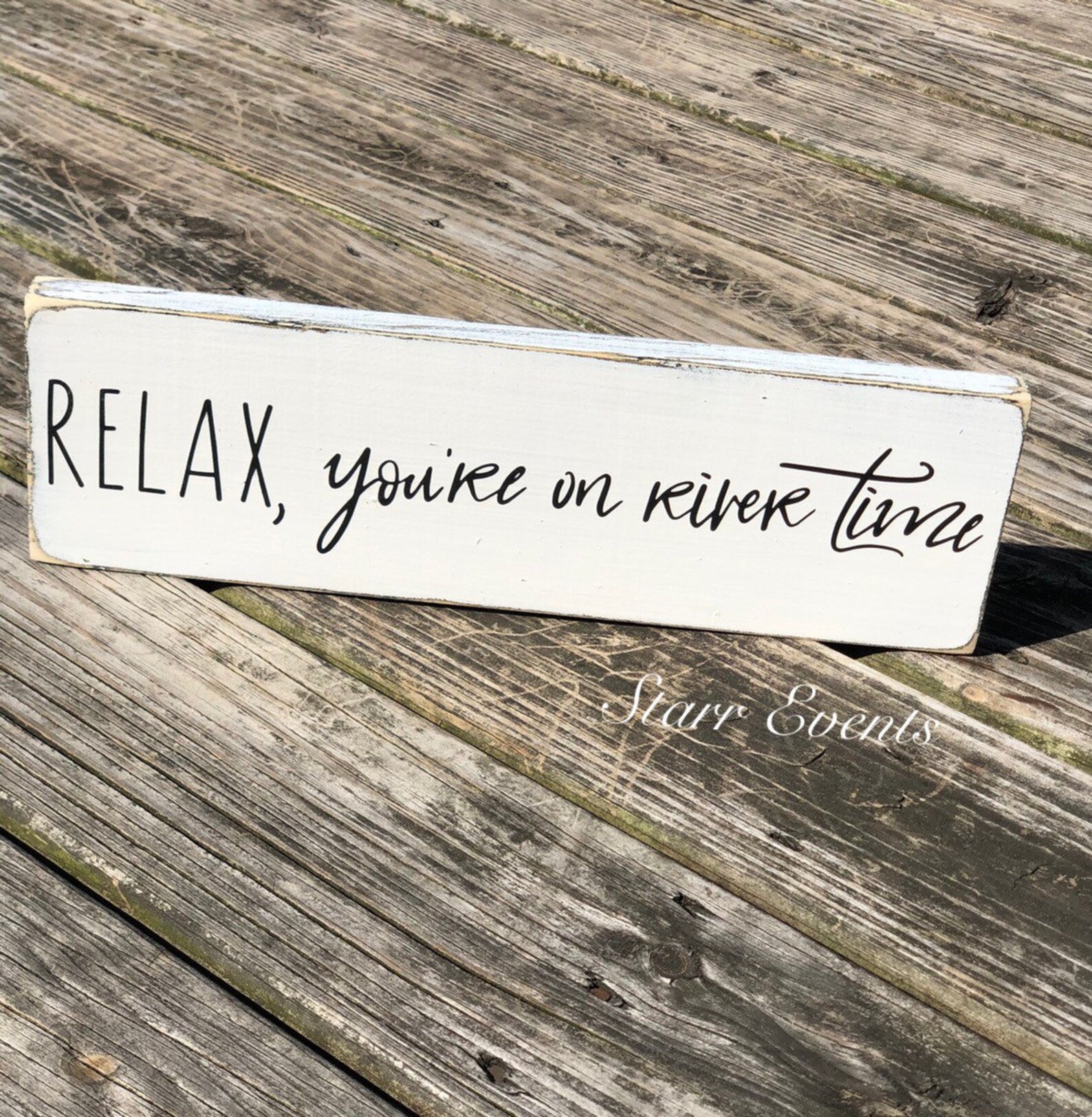 Relax Youre on River Time Sign. Rustic River Signs. Rustic - Etsy