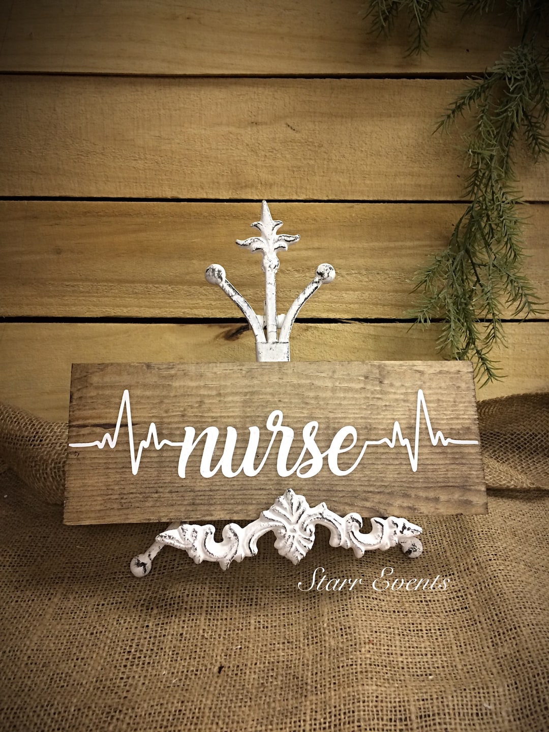 Nurse Signs. 10" Rustic Nurse Signs. Stained Signs for Nurses. Gifts ...