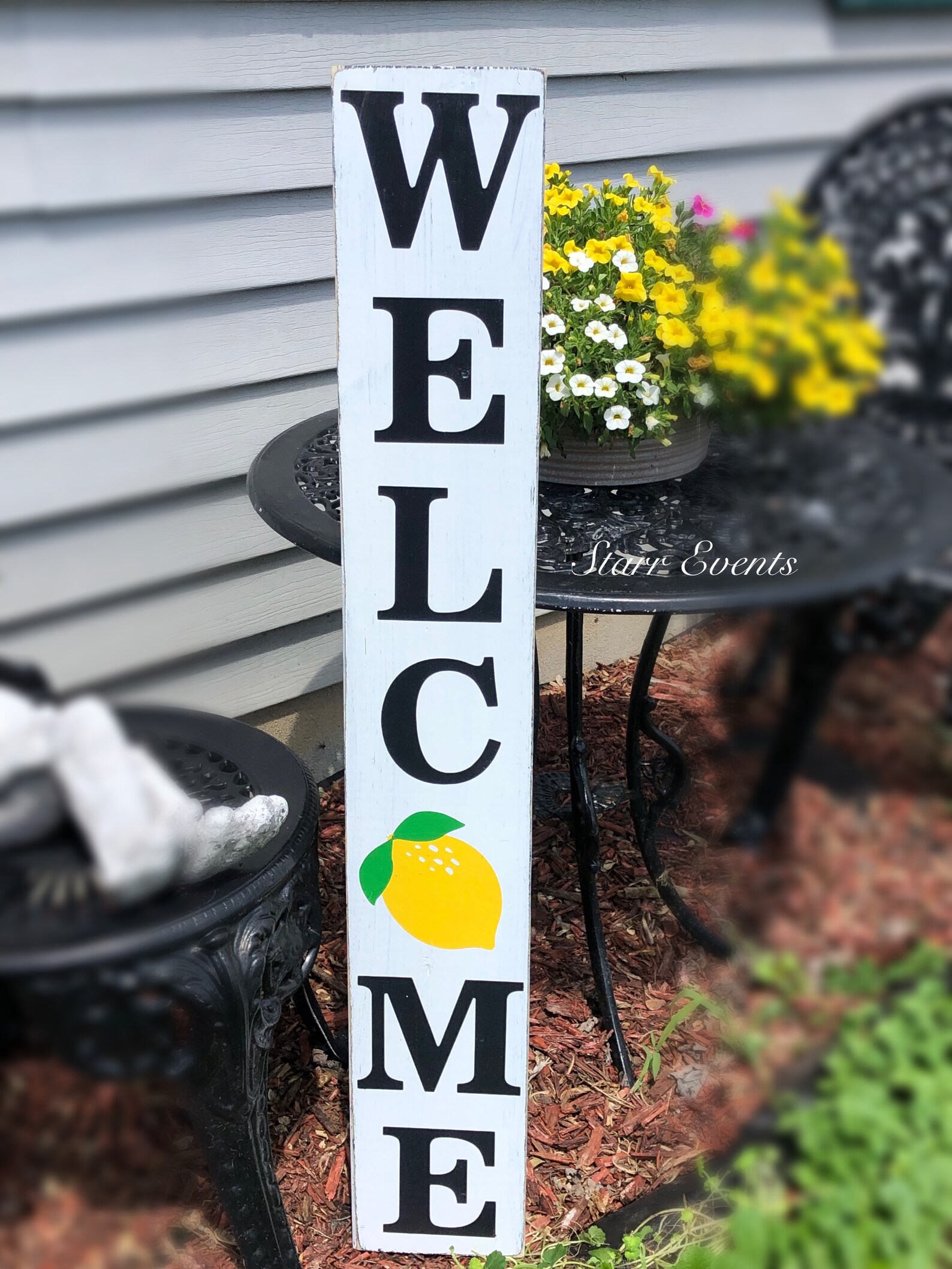Lemon Welcome Sign. Porch Signs Vertical Welcome Lemon Sign. - Etsy