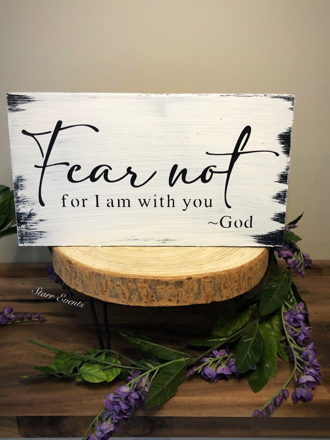 Fear Not for I Am With You Sign Fear Not Wall Art. Christian Wall Decor ...