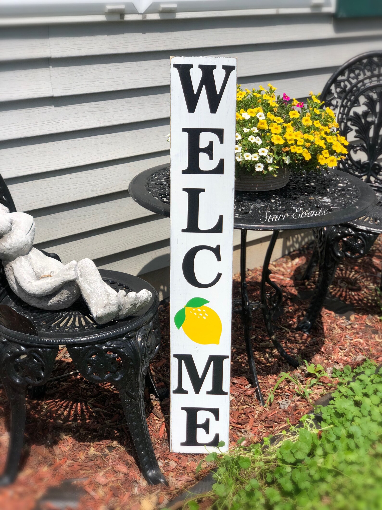 Lemon Welcome Sign. Porch Signs Vertical Welcome Lemon Sign. - Etsy