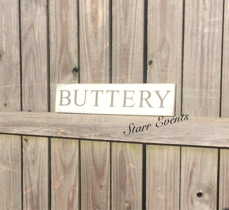 14x4 Buttery Sign Rustic Kitchen Signs. Rustic | Etsy