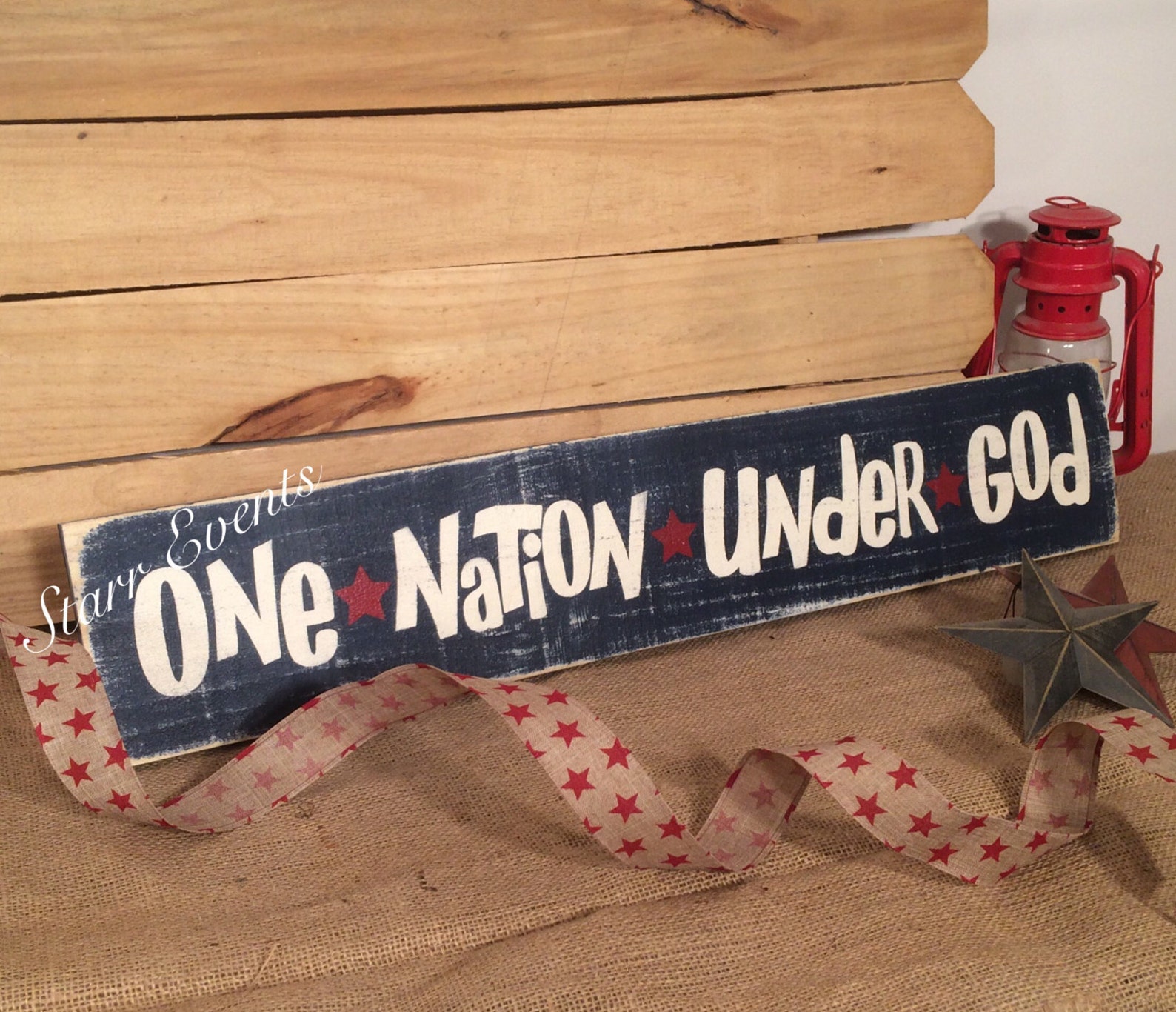 One Nation Under God Sign. Patriotic Signs. Patriotic Decor. - Etsy