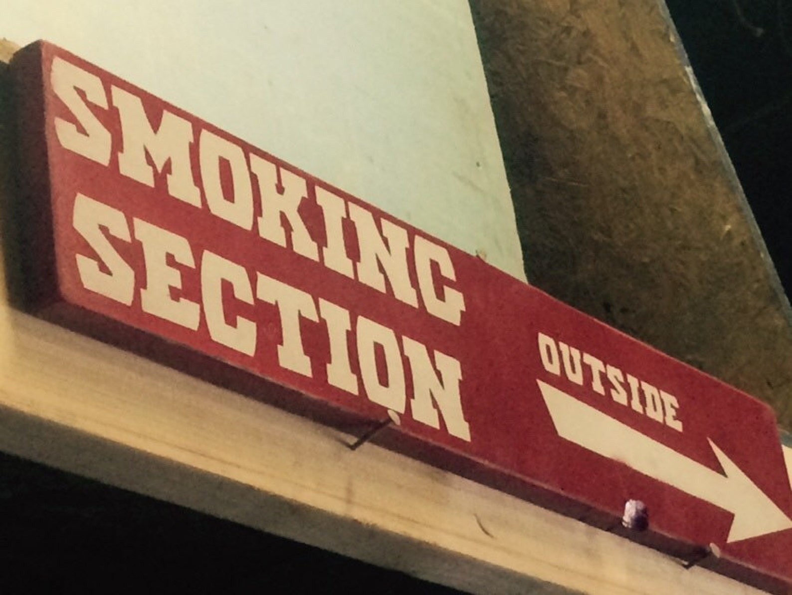 No Smoking Sign. Smoking Section Outside Rustic Smoking Sign. - Etsy