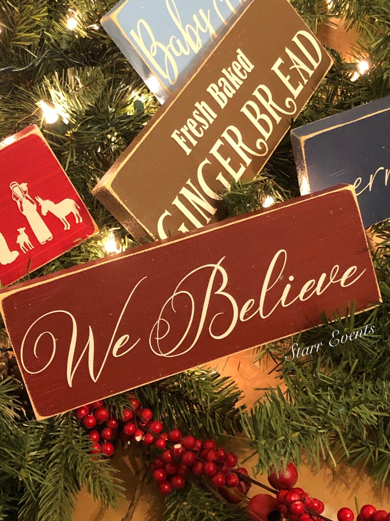 10 Rustic Christmas Signs Christmas Decorations Rustic - Etsy