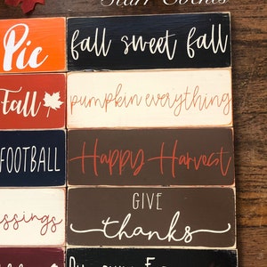 10" Fall Signs Rustic Fall Decoration Rustic Fall Decor Thanksgiving ...