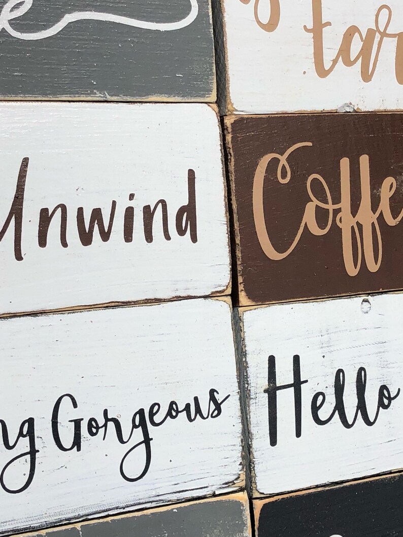 Small Farmhouse signs. 10 Bedroom signs. Farmhouse | Etsy