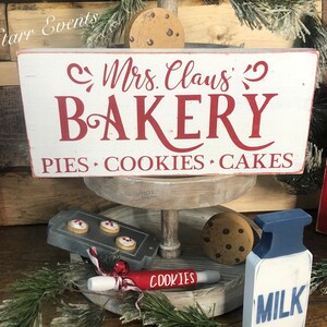 Mrs Claus Bakery Sign. Christmas Signs. Christmas Decor. Christmas ...