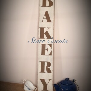 Vertical Bakery Sign. Bakery Decor. Kitchen Signs. Rustic Kitchen Decor ...