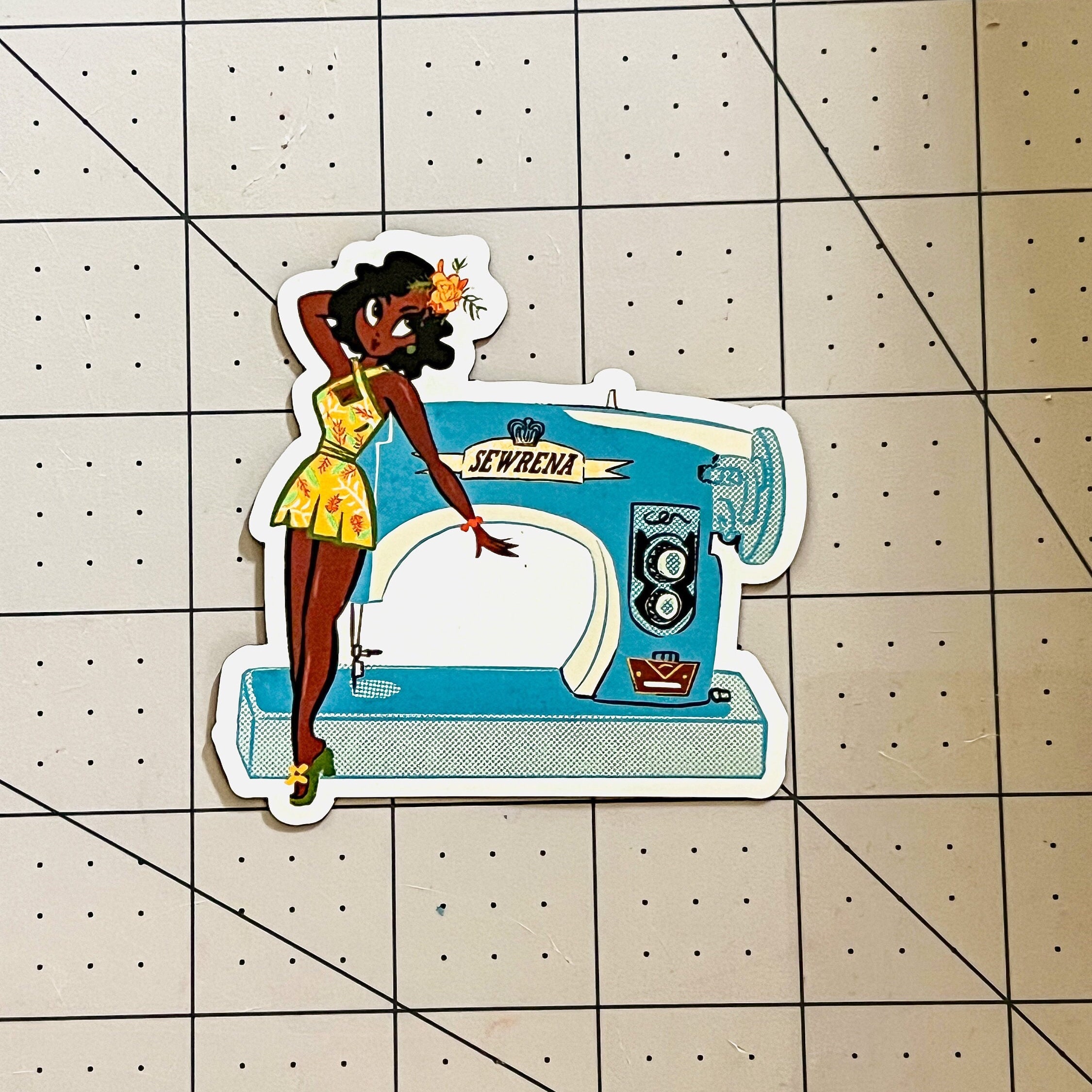 Sewrena Pinup Magnet - Etsy