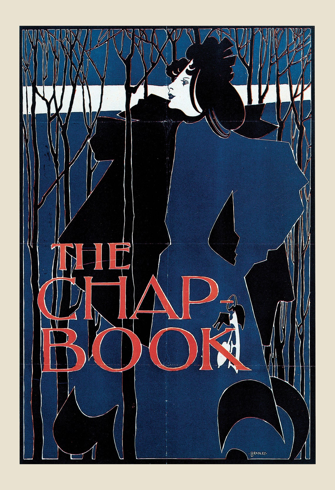 Blue CHAP BOOK POSTER Art Nouveau Poster Print Fine Art Belle Epoque ...