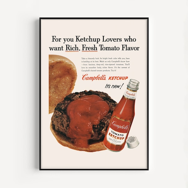 Ketchup Poster - Etsy