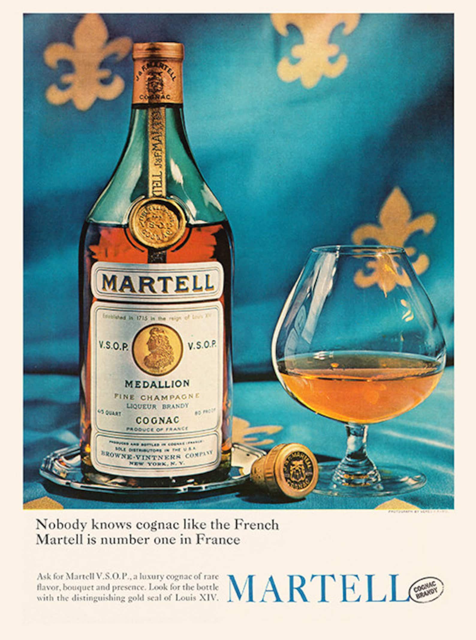 FANCY COGNAC POSTER Retro Mid Century Advertisement Retro - Etsy