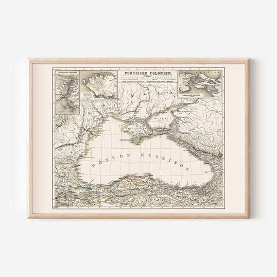 PONTUS REGION MAP Historical Map of Pontos Black Sea Map - Etsy