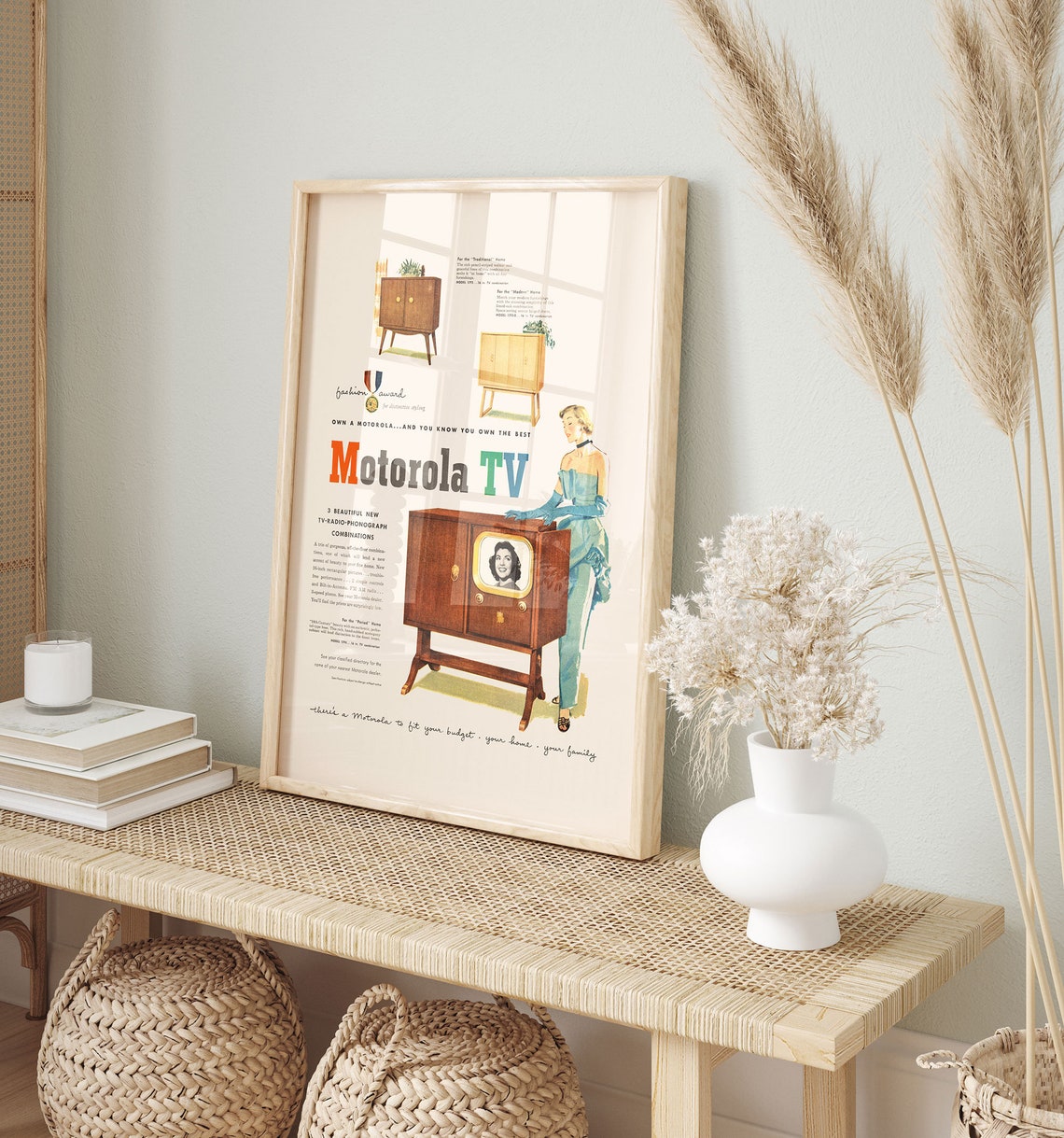 RETRO TV AD Retro Television Ad Vintage Mad Men Style - Etsy