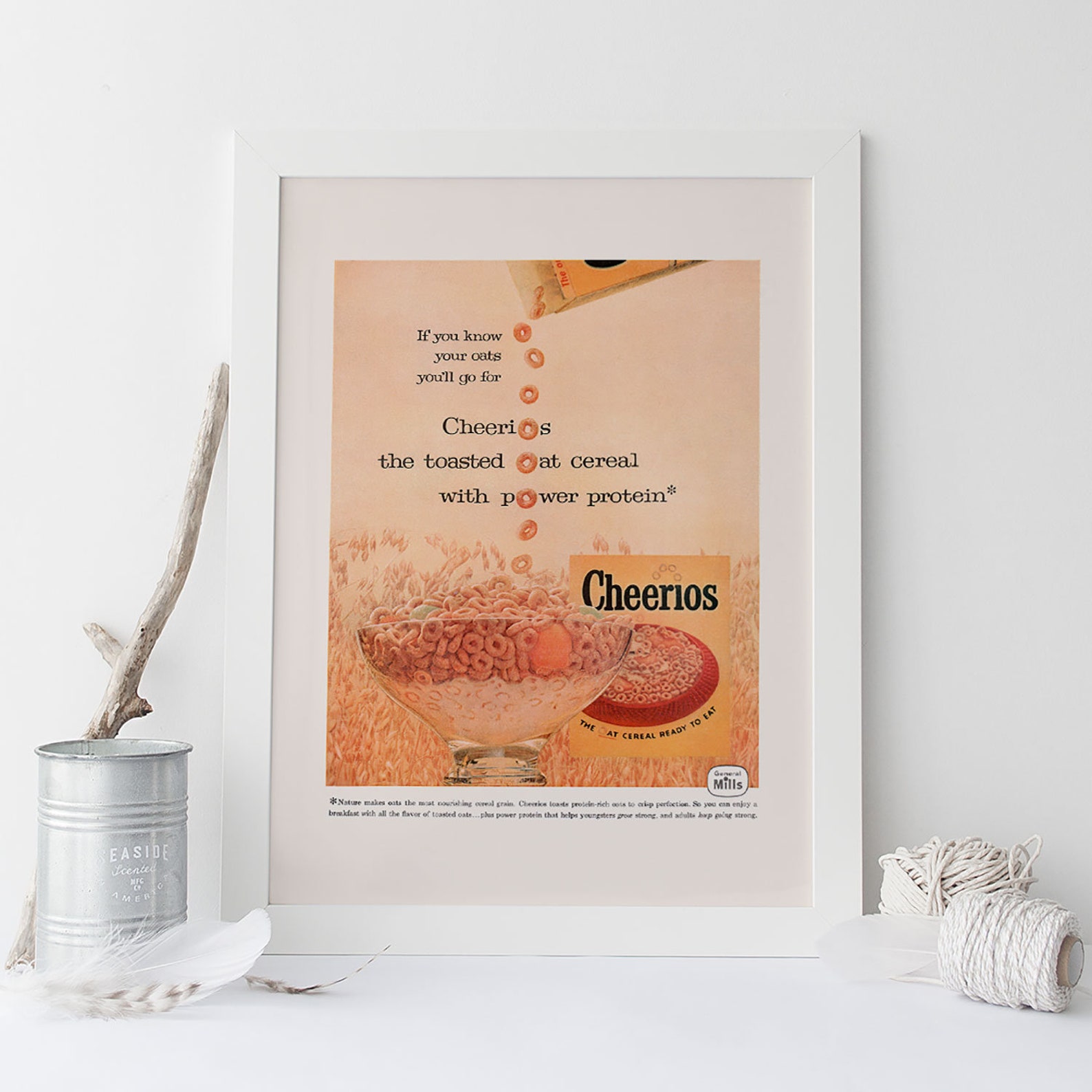 CLASSIC CEREAL POSTER 1950's Cereal Print Breakfast | Etsy