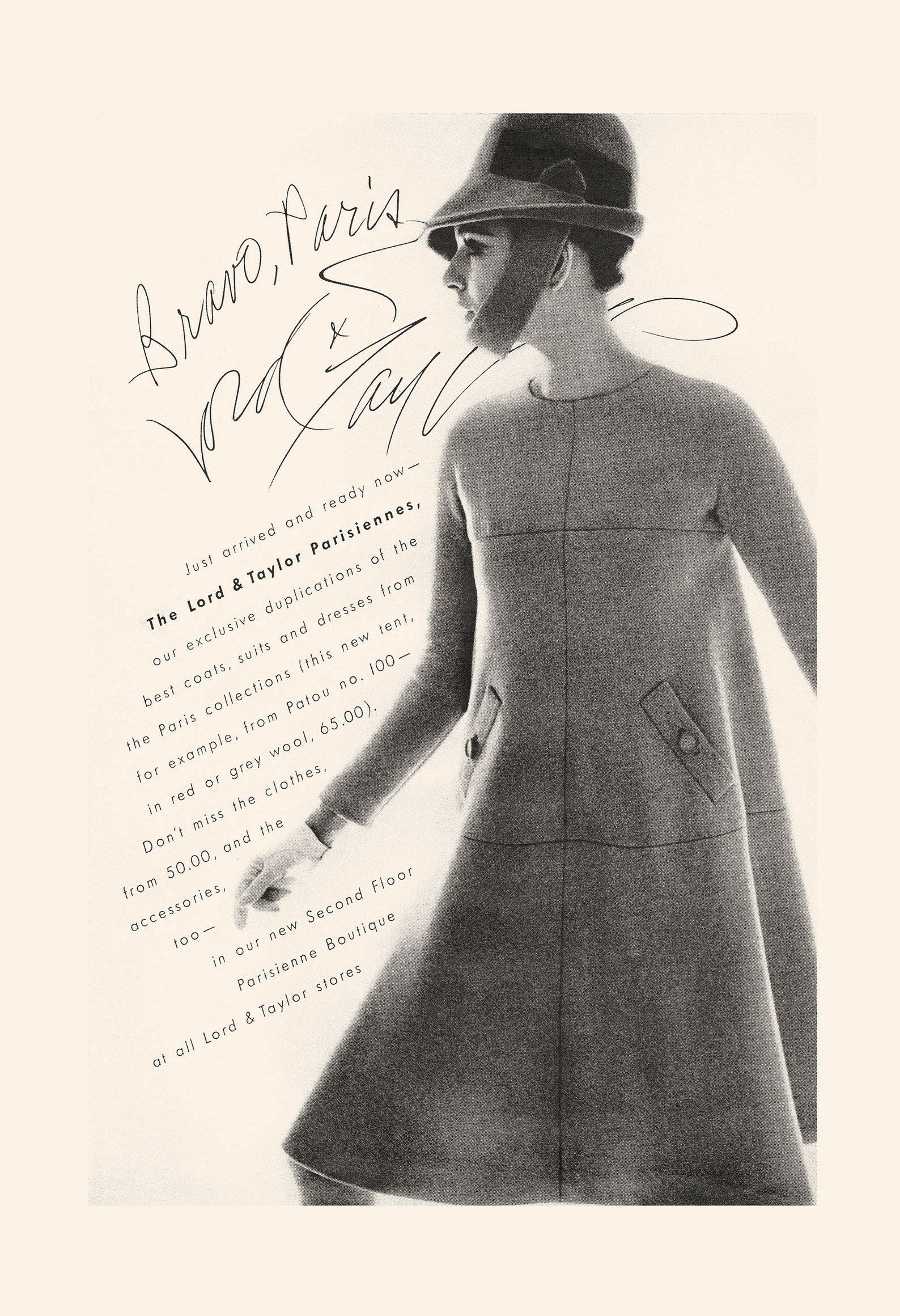 RETRO FASHION AD Retro Mid-century Ad Vintage Womens - Etsy