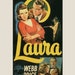 CLASSIC MOVIE POSTER, Laura Movie Poster, Otto Preminger Movie Poster ...