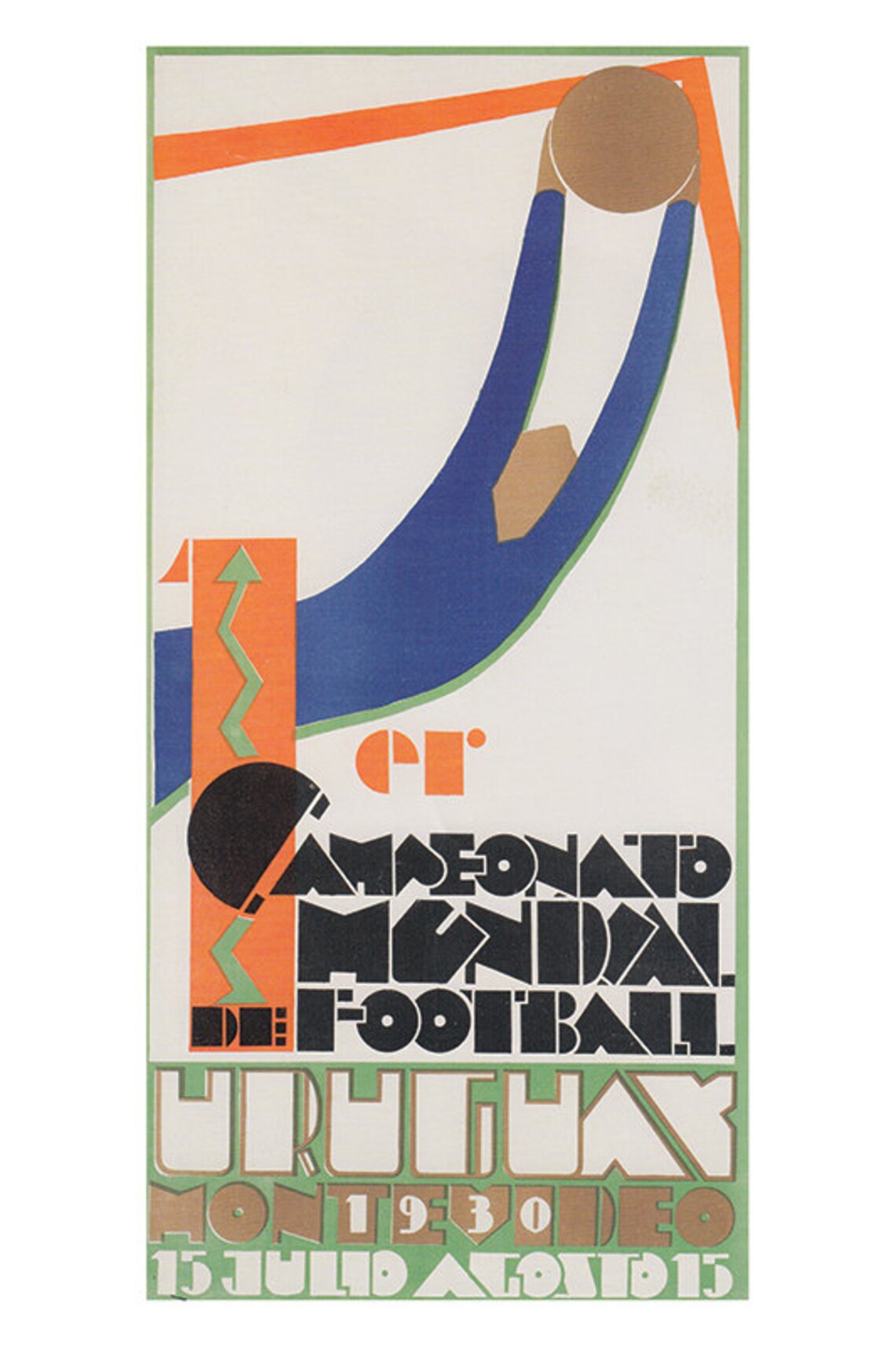 FIRST WORLD CUP Poster 1930 Soccer Poster Football Print - Etsy