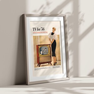 CLASSIC KITSCH TV Advertisement, Retro Television Ad, Mid-century ...