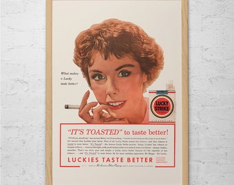 Vintage Cigarette Poster | Etsy