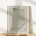 INDIANA MAP PRINT Vintage Map of Indiana Old Map Print - Etsy