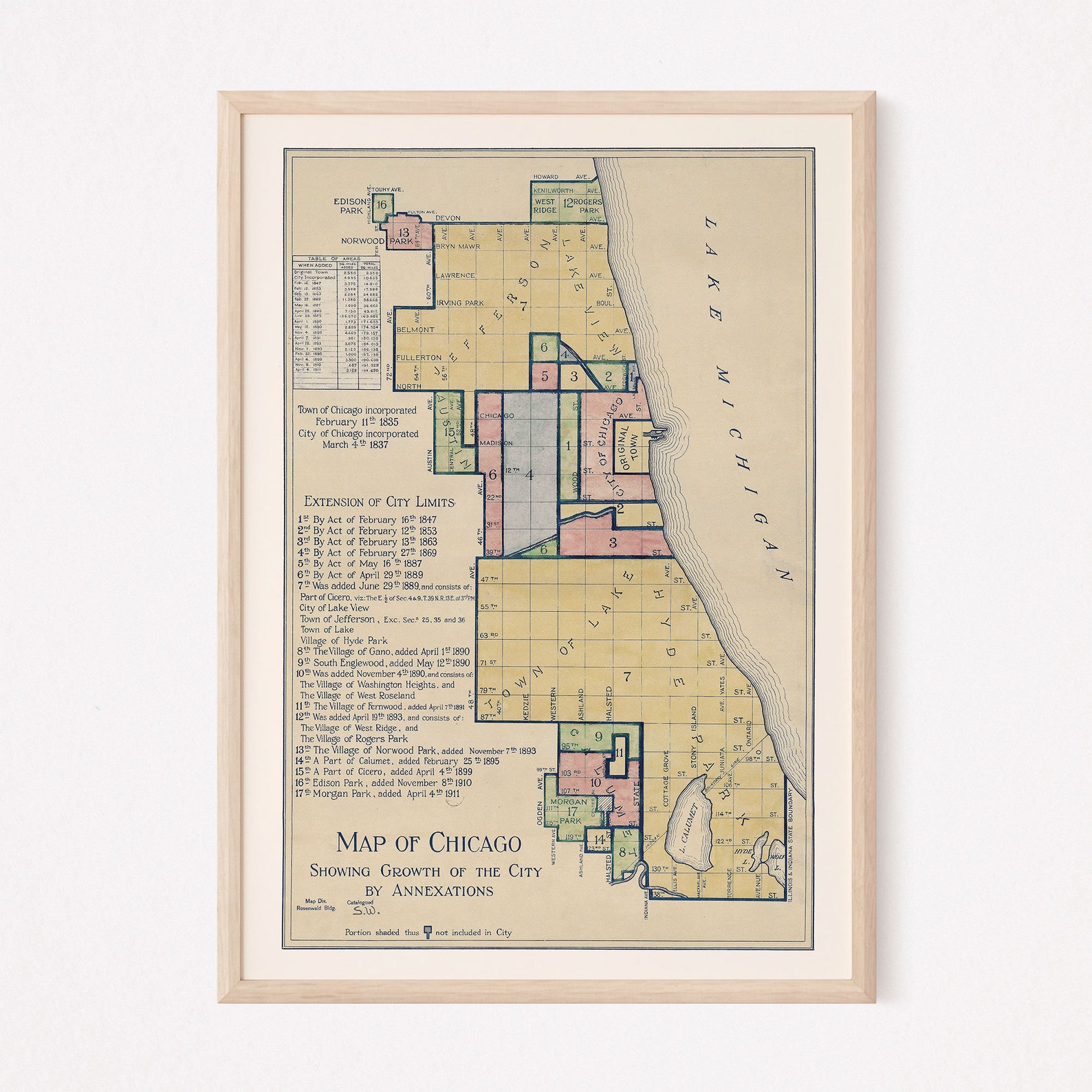 CHICAGO VINTAGE MAP Retro Map of Chicago Antique Chicago - Etsy